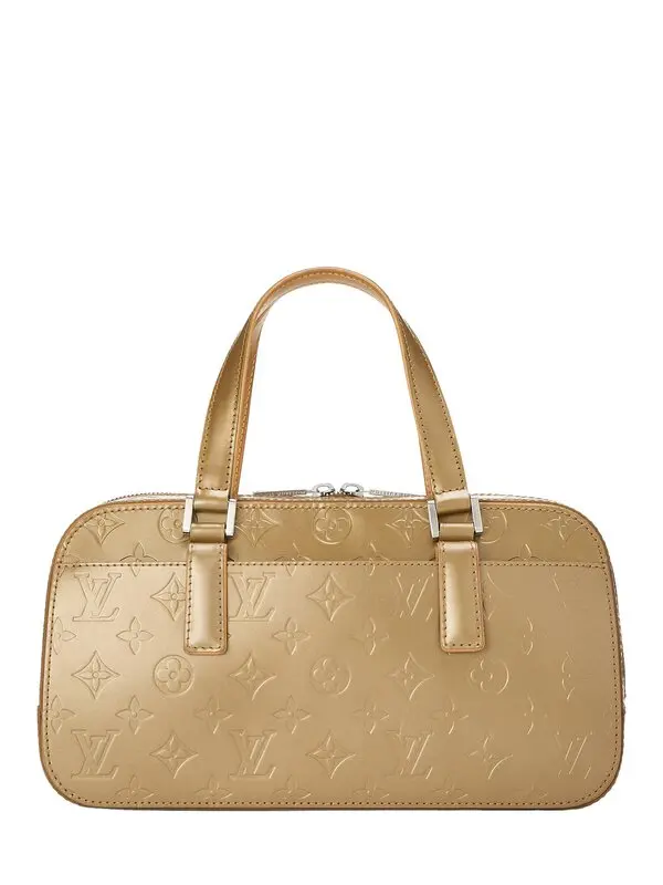 LOUIS VUITTON Monogram Vernis Mat Shelton - Beige