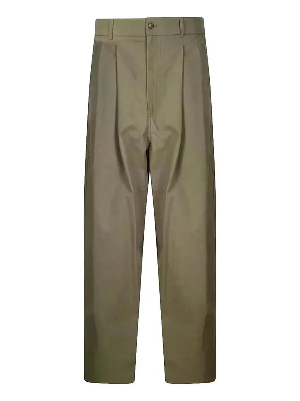 HED MAYNER Pleated Trousers - Green