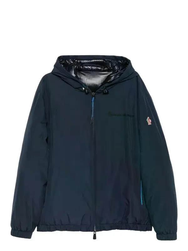 Moncler Berguns Hooded Zip-up Jacket - Blue