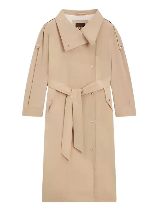 BOSS Belted Coat - Neutrals