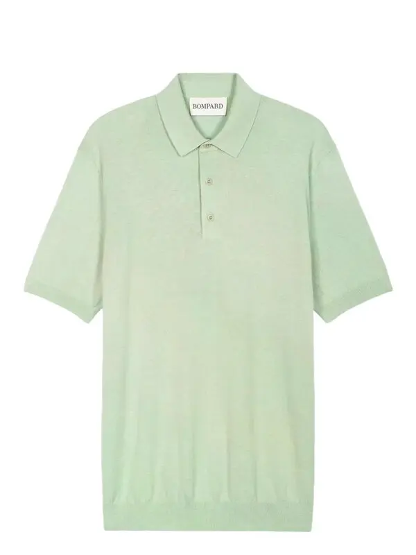 Eric Bompard Knitted Polo Shirt - Green