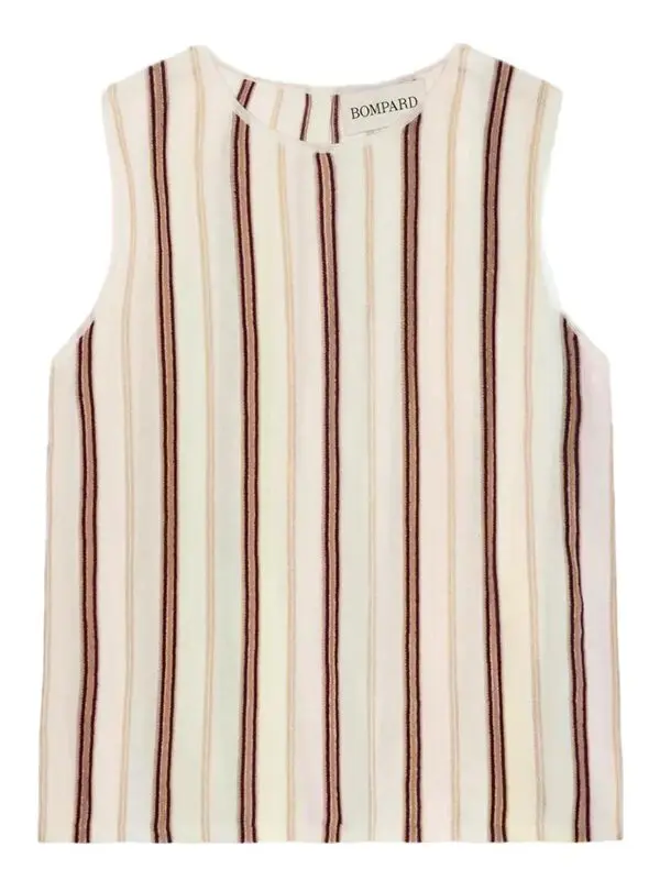 Eric Bompard Striped Knit Top - Neutrals