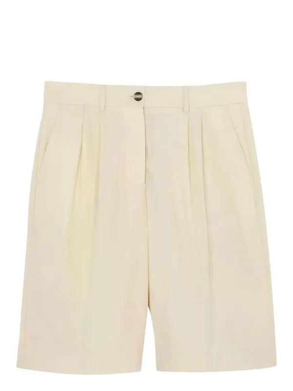 Eric Bompard Pleated Bermuda Shorts - Neutrals