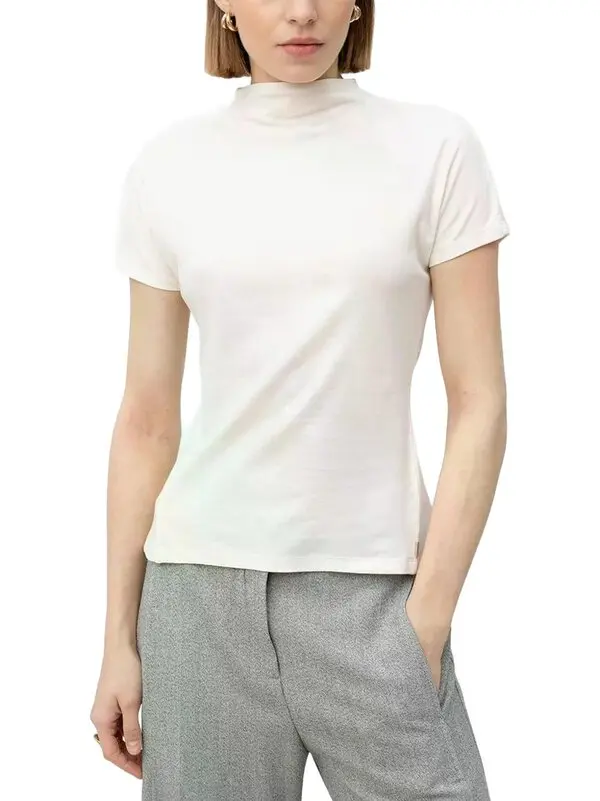 BOSS Mock-neck T-shirt - Neutrals