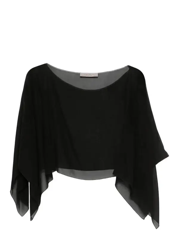 D.exterior Sheer Top - Black
