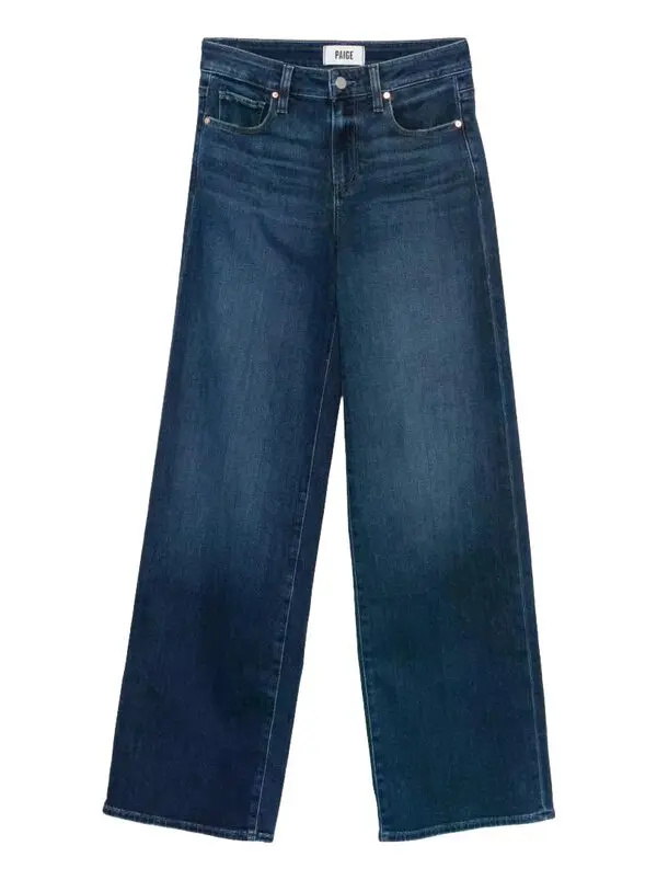 Paige Five-pocket Wide Leg Jeans - Blue