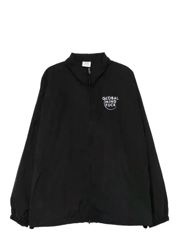 Vetements Logo-embroidered Jacket - Black