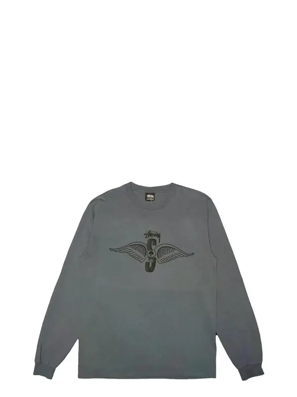 StÜssy Graphic Print Long-sleeved Sweatshirt - Blue