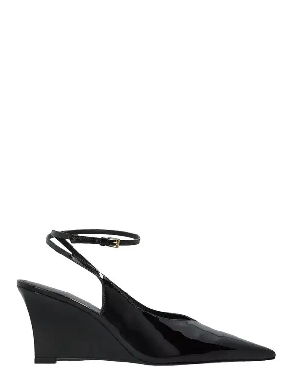 BLACK SUEDE STUDIO 70mm Eliana Pumps - Black