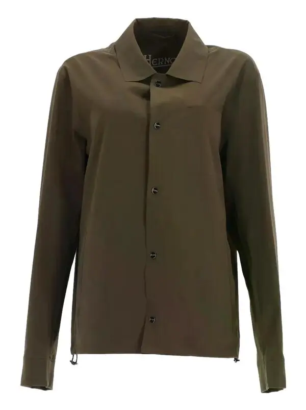 Herno Chest-pocket Buttoned Shirt Jacket - Brown