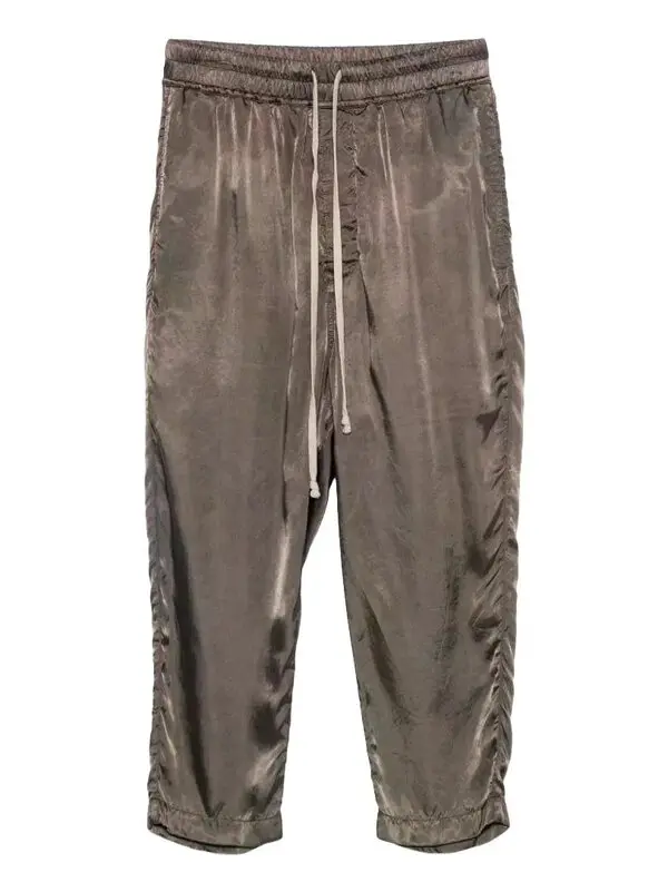 Rick Owens Drawstring-fastening Cropped Trousers - Brown