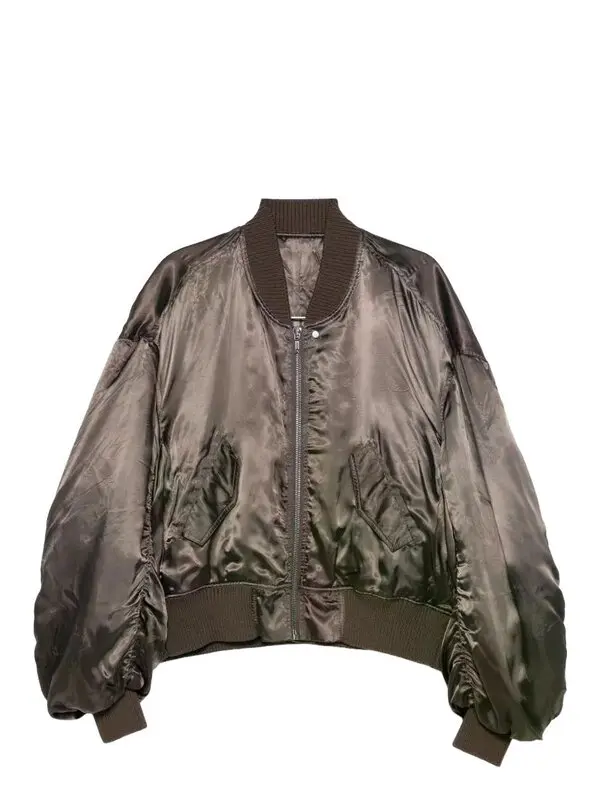Rick Owens Zip-up Bomber Jacket - Brown