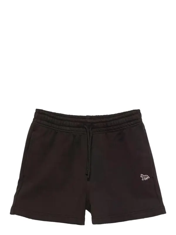 Maison Kitsuné Drawstring Fox-motif Shorts - Brown