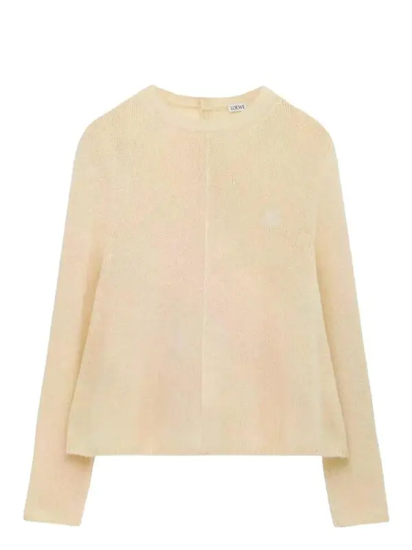 Loewe Logo Cashmere Sweater - Neutrals