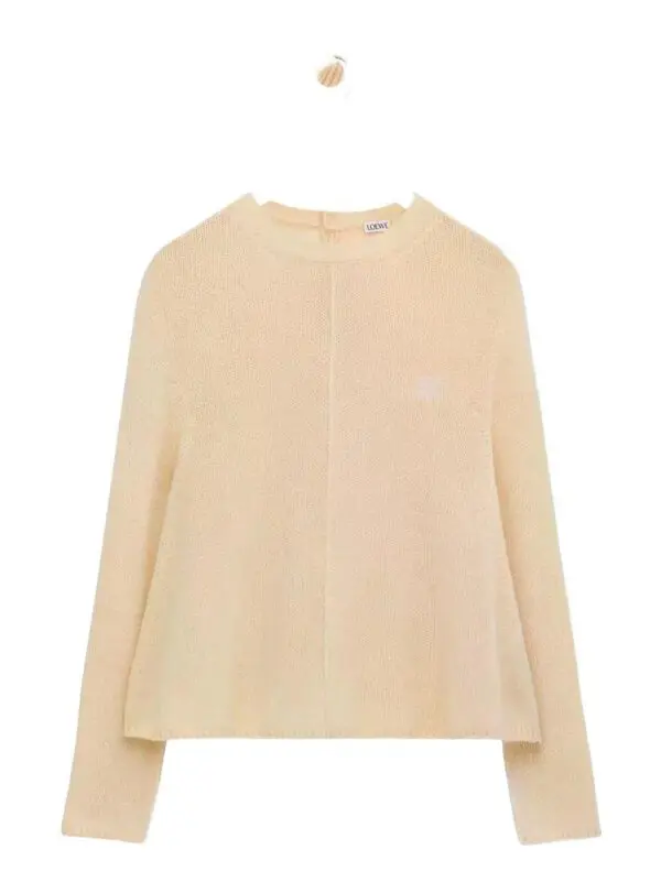 Loewe Logo Cashmere Sweater - Neutrals