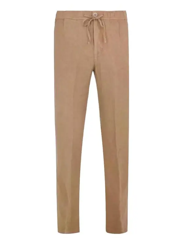 120% Lino Drawstring Trousers - Neutrals