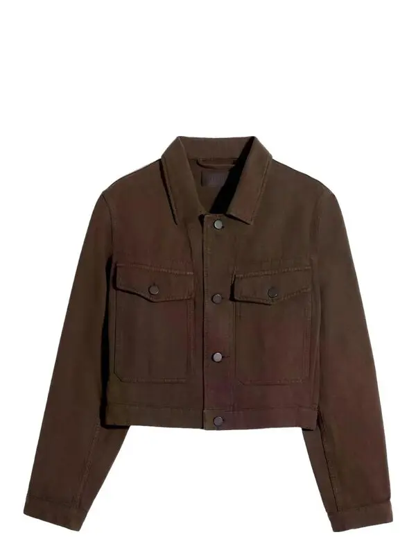 LEMAIRE Twill Cropped Blouson - Brown