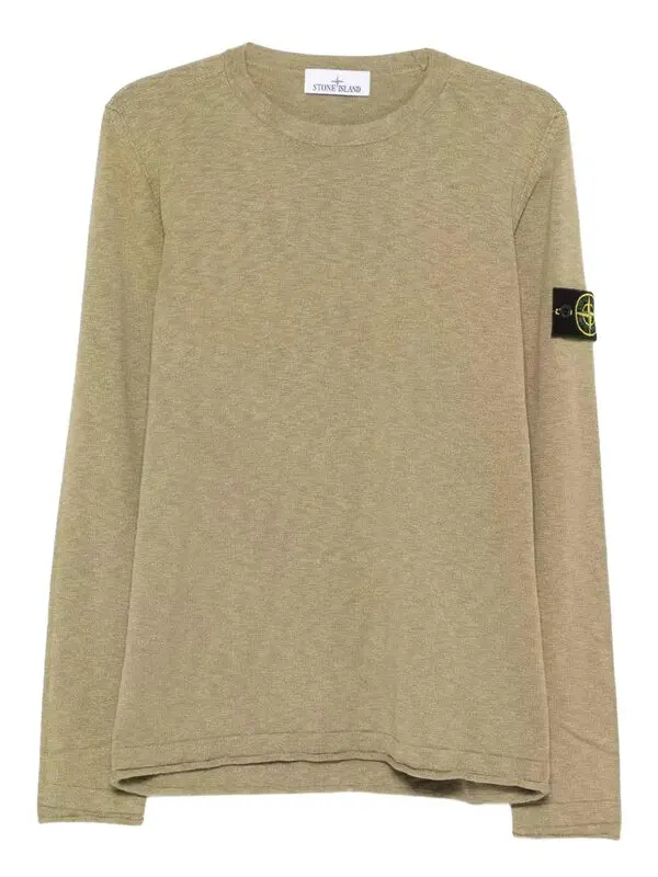 Stone Island Long Sleeve Sweater - Green