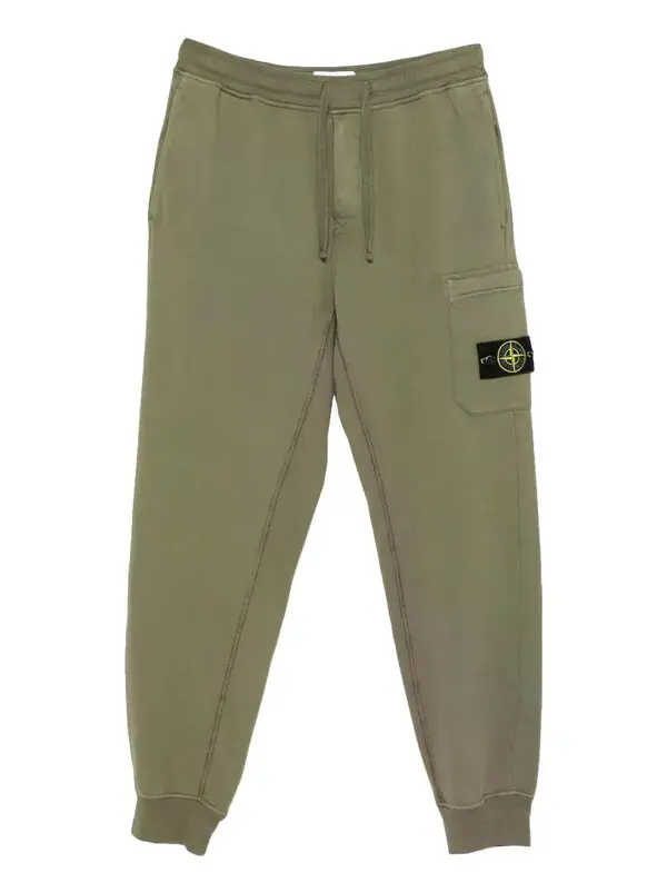 Stone Island Drawstring Cargo Trousers - Green