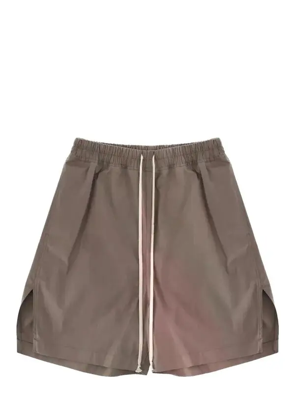 Rick Owens Drawstring Fastening Split Hem Shorts - Neutrals