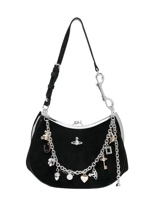 VIVIENNE WESTWOOD Charm Frame Shoulder Bag - Black