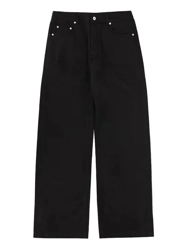 Rick Owens Button-fastening Cotton Jeans - Black