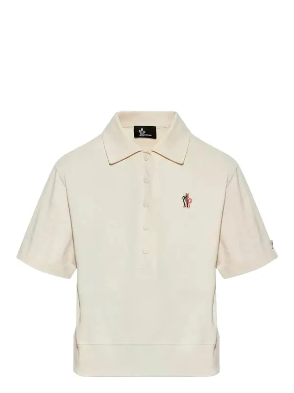 Moncler Logo-patch Polo Shirt - Neutrals
