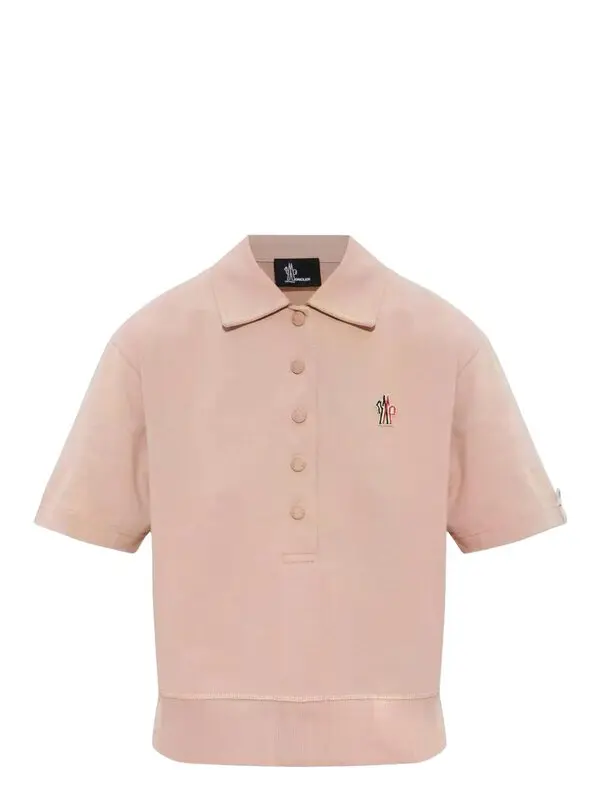 Moncler Logo-patch Polo Shirt - Pink