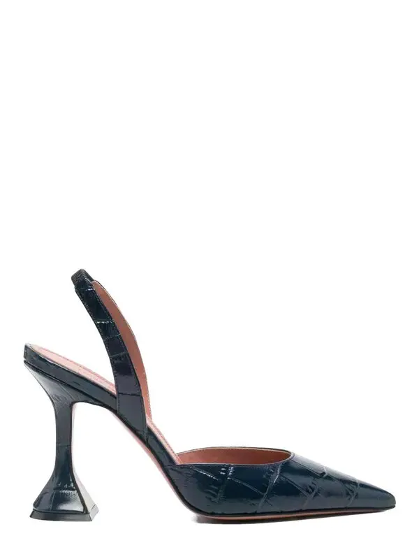 Amina Muaddi Holli Slingback Pumps - Blue