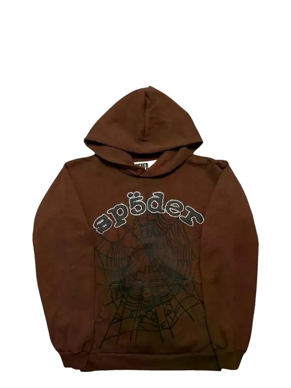 SP5DER Hooded Sweatshirt - Brown