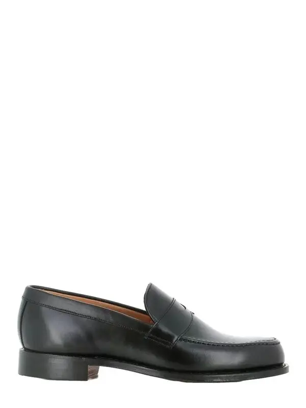 CHEANEY Penny Leather Loafers - Black