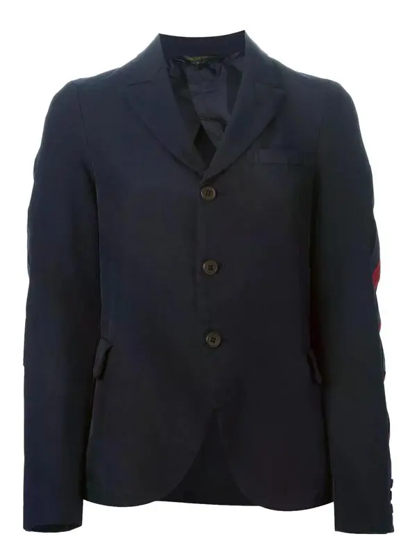 Comme Des Garçons Stripe Detail Blazer - Blue