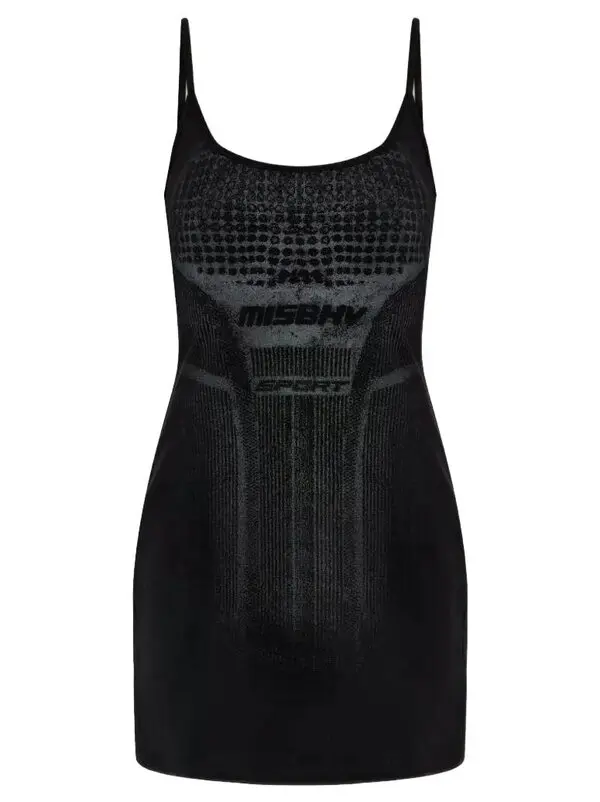 MISBHV Logo-detail Mini Dress - Black