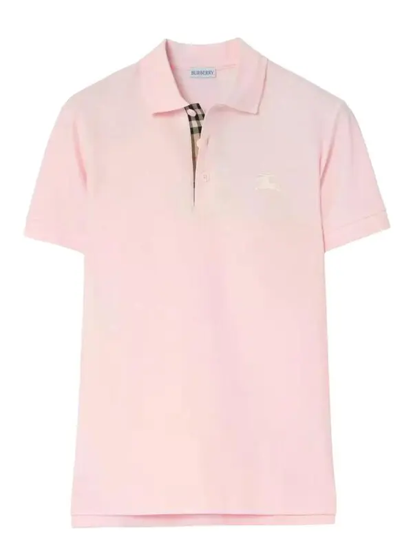 Burberry Cotton Polo Shirt - Pink