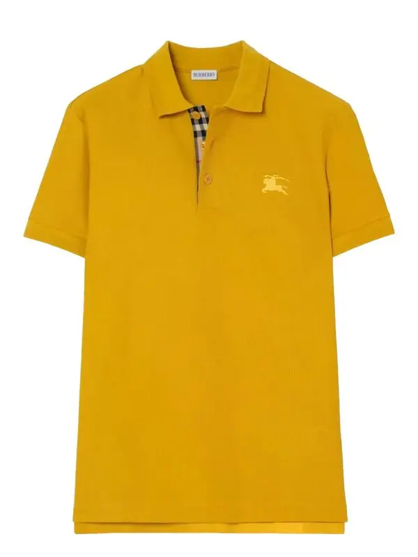Burberry Cotton Polo Shirt - Yellow