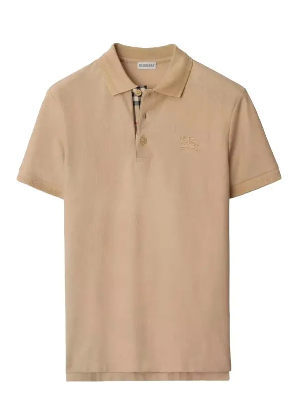 Burberry Cotton Polo Shirt - Neutrals