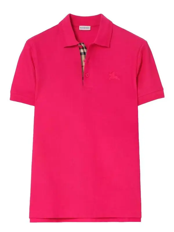 Burberry Cotton Polo Shirt - Pink