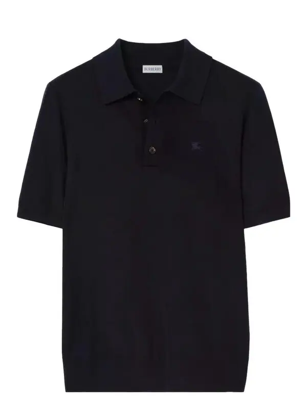 Burberry Cashmere Polo Shirt - Blue