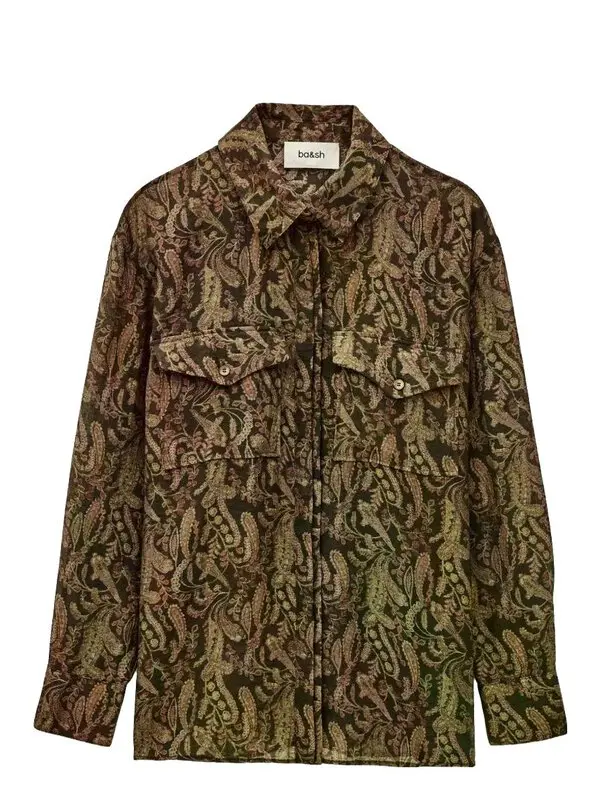 Ba&sh Tao Paisley-patterned Shirt - Green