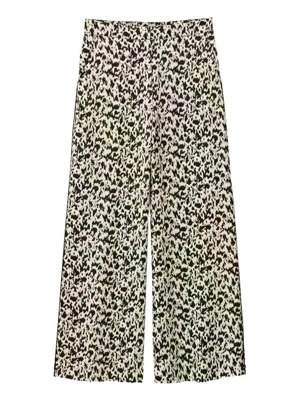 Ba&sh Printed Wide-leg Trousers - Neutrals