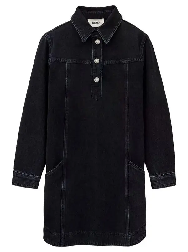 Ba&sh Tona Denim Shirt Dress - Blue