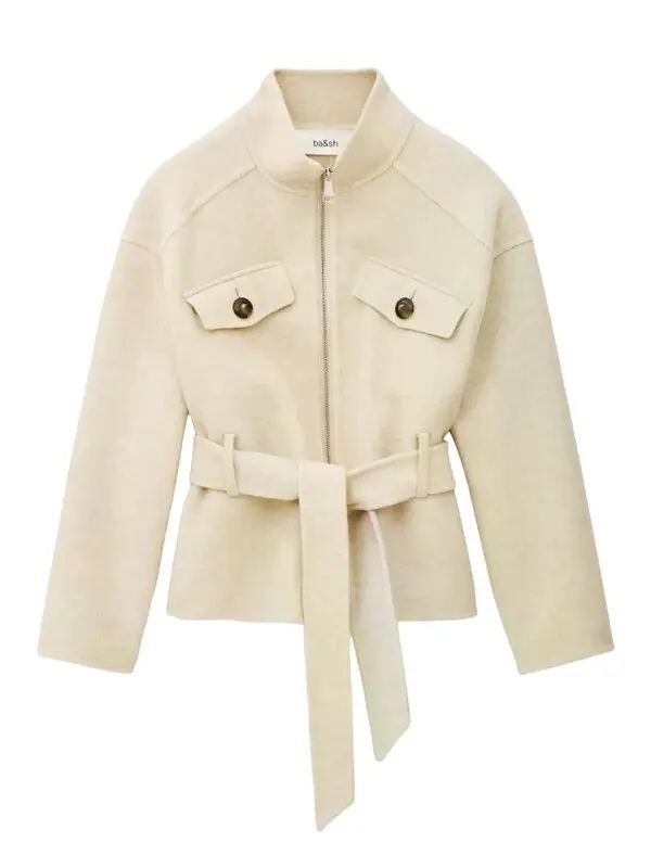 Ba&sh Lerica Belted Jacket - Neutrals