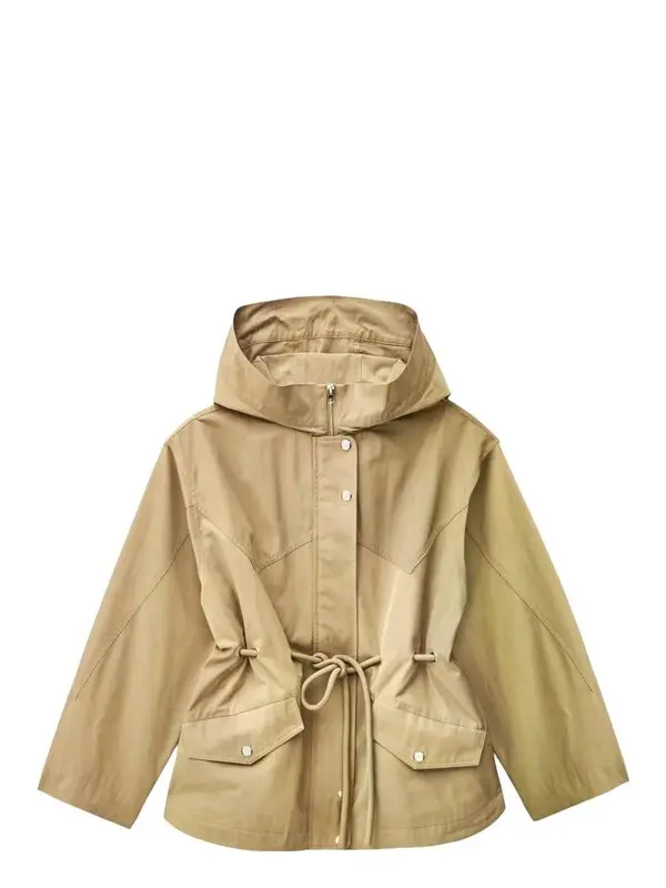 Ba&sh Hooded Drawstring Jacket - Neutrals
