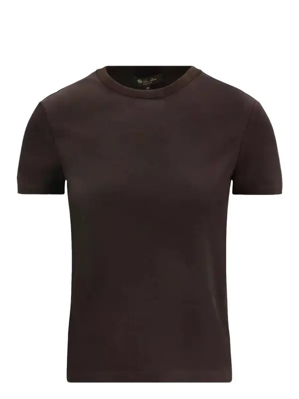 Loro Piana Logo-embroidered T-shirt - Brown