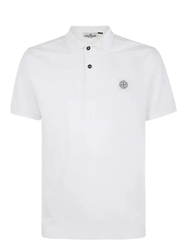 Stone Island 2200011 50/2 Organic Cotton Piqu - White