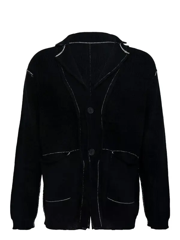 Yohji Yamamoto Reversible Cardigan - Black