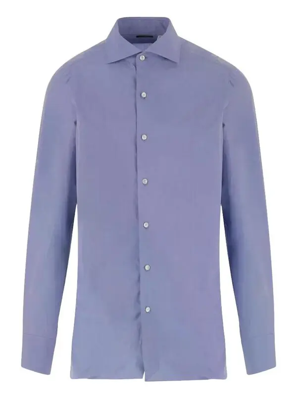 FINAMORE 1925 Cotton Shirt - Blue