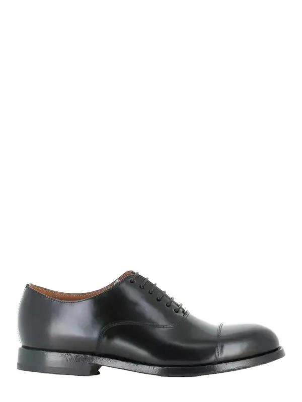 GREEN GEORGE Cap Toe Oxford Shoes - Black