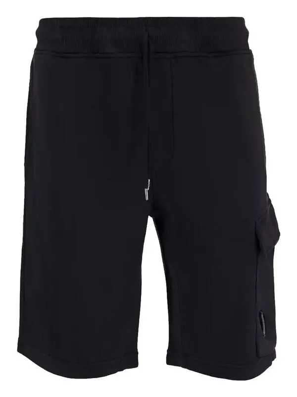 C.P. COMPANY Drawstring Pocket Shorts - Black