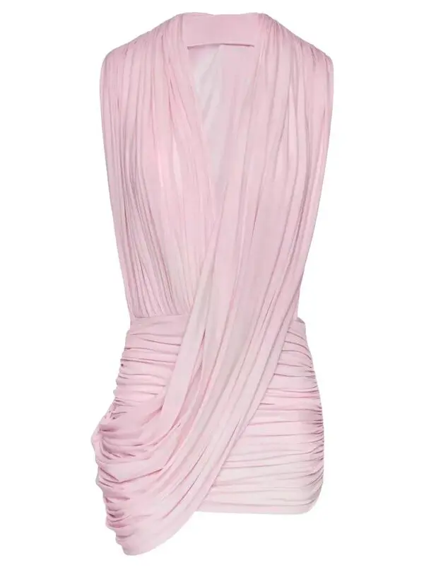 Magda Butrym Draped Mini Dress - Pink